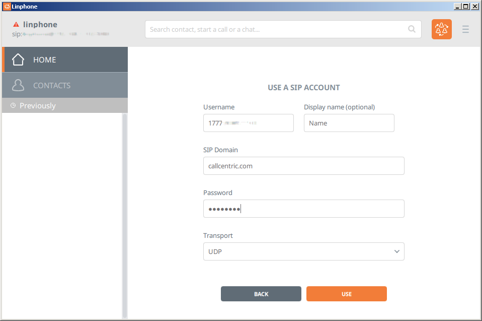 Linphone Desktop (v4.1.1) Configuration and Review