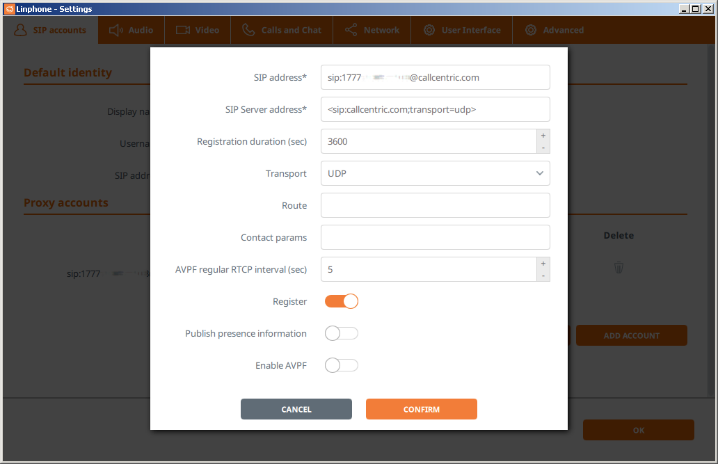 Linphone Desktop (v4.1.1) Configuration and Review